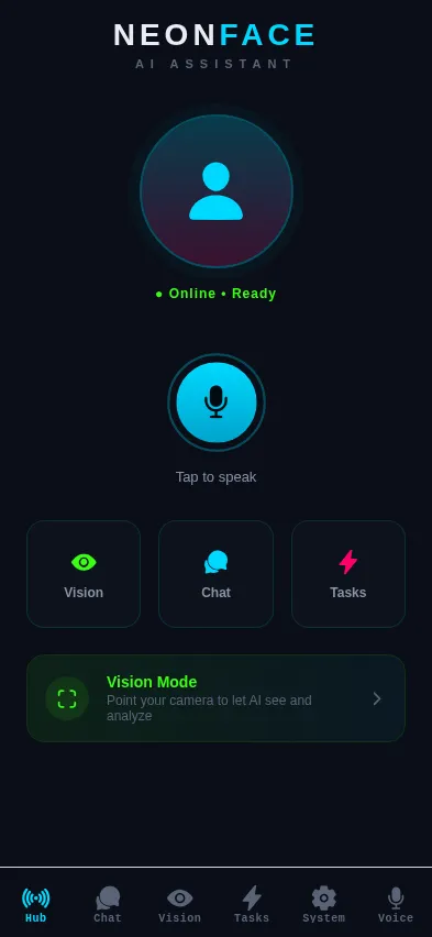 NeonFace AI Assistant