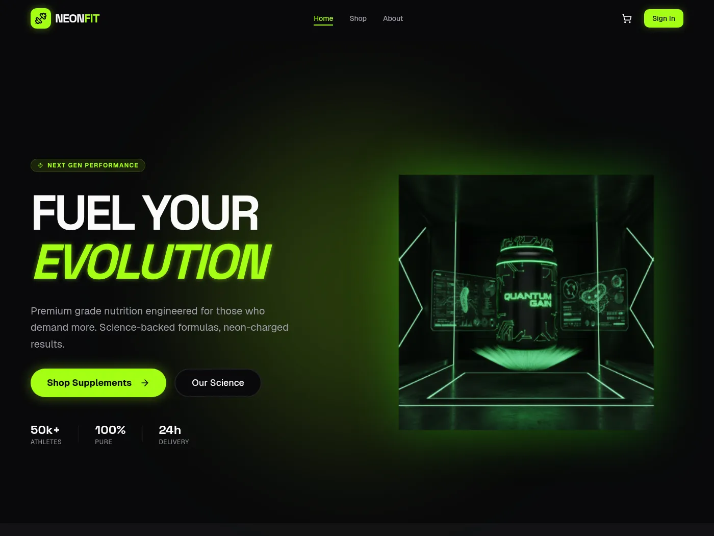 NeonFit Storefront
