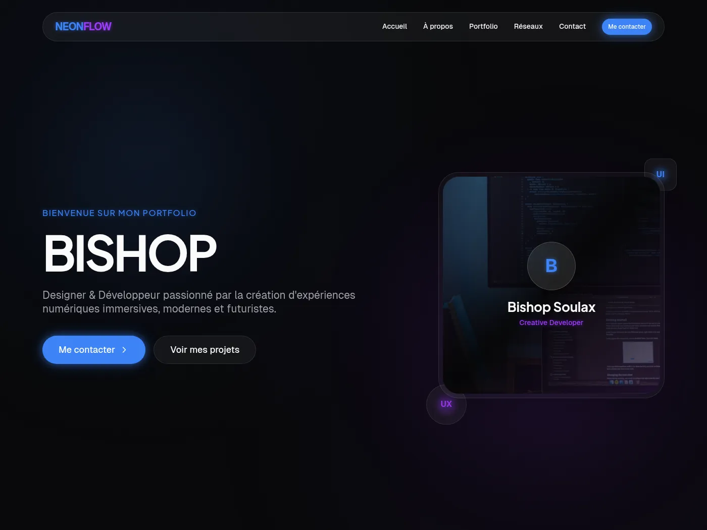 NeonFlow Portfolio