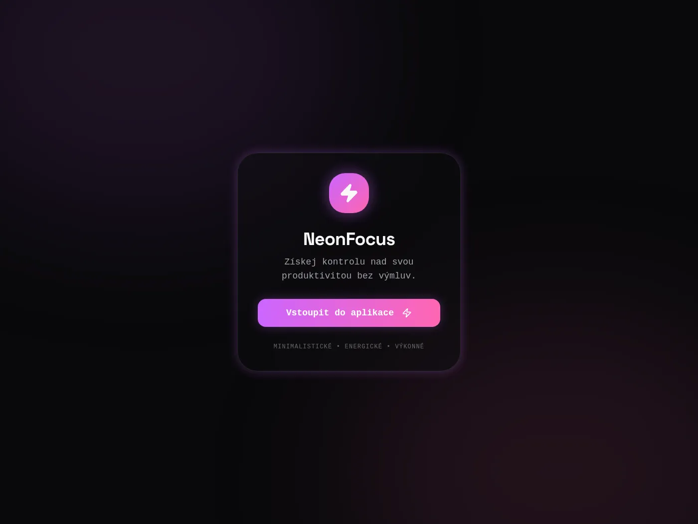 NeonFocus Habit Tracker