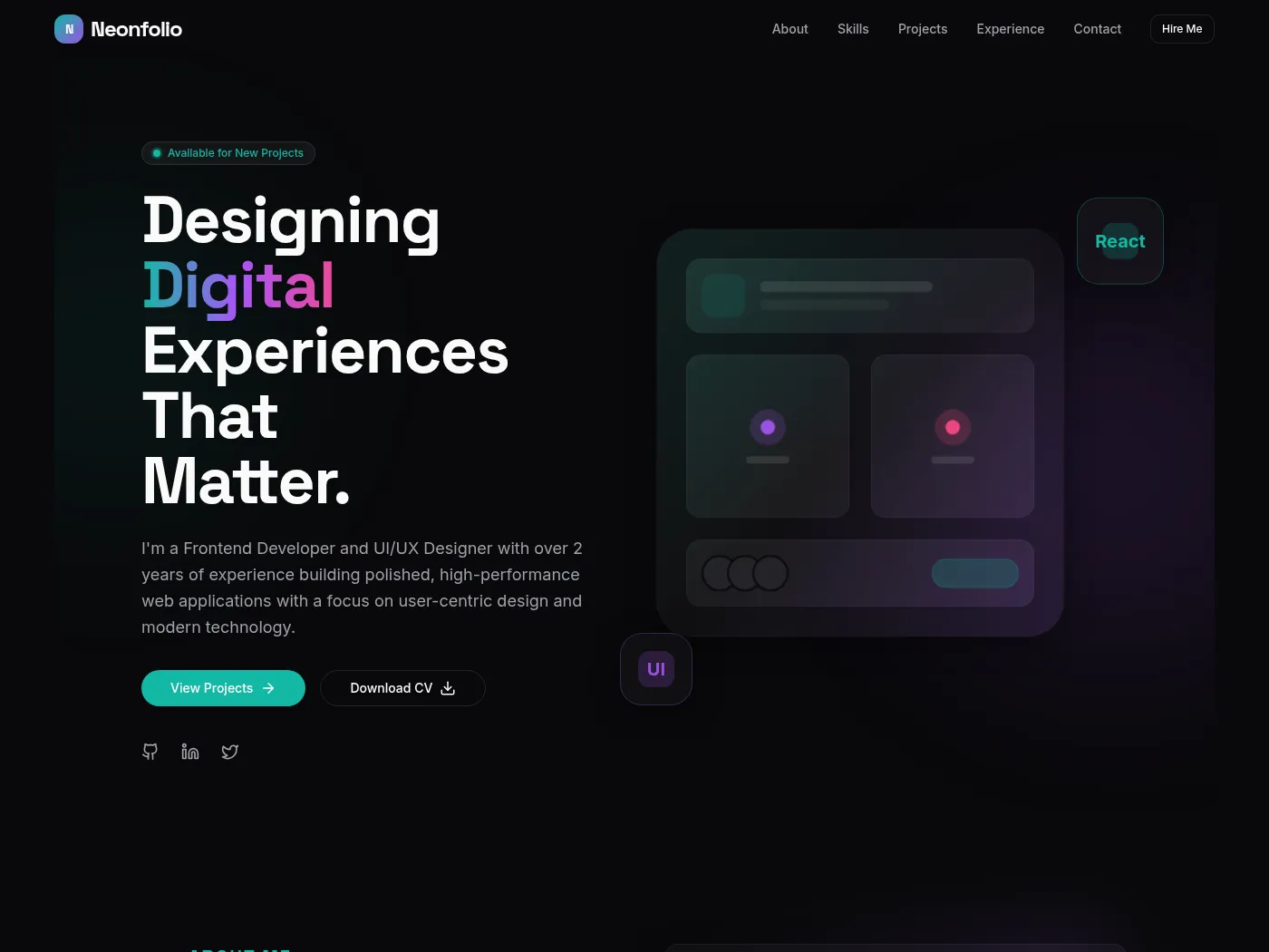 Neonfolio