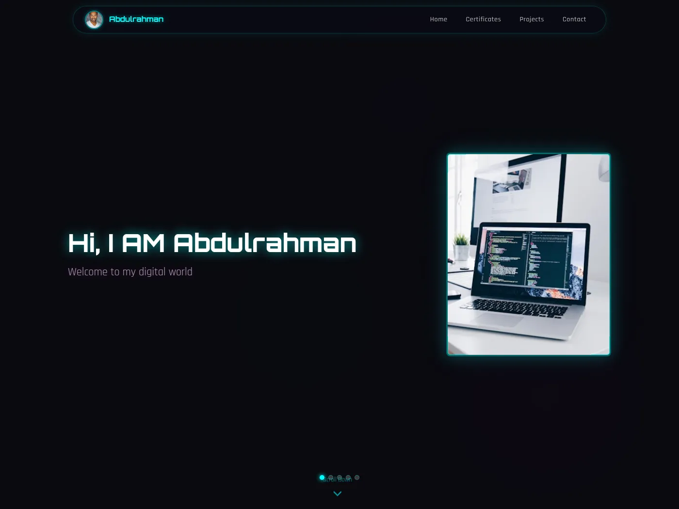 NeonFrame 3D Portfolio