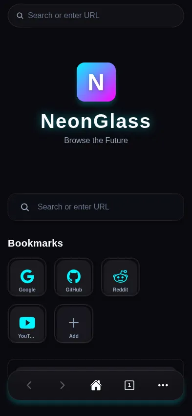 NeonGlass Mobile Browser
