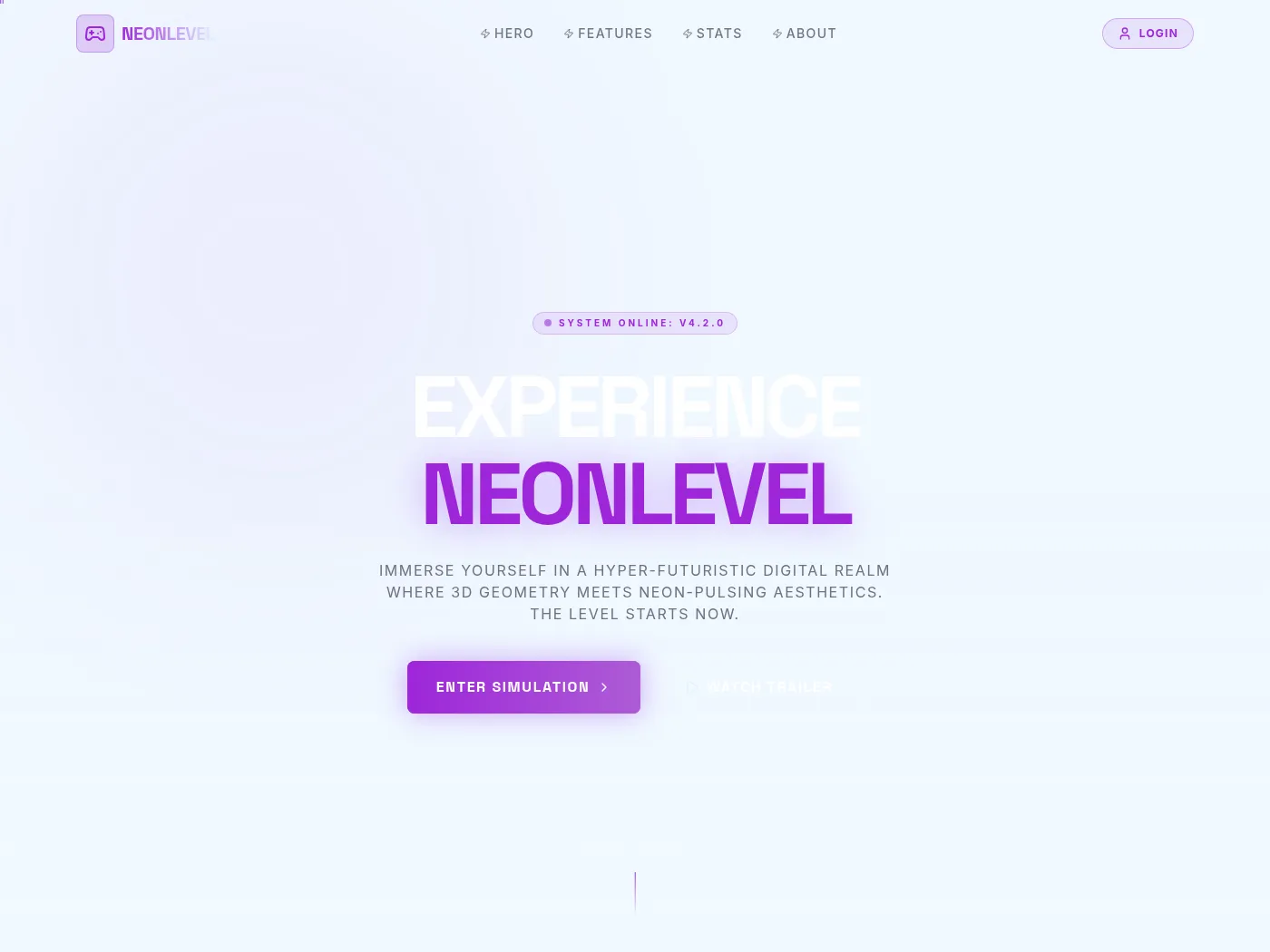 NeonLevel Immersive Site