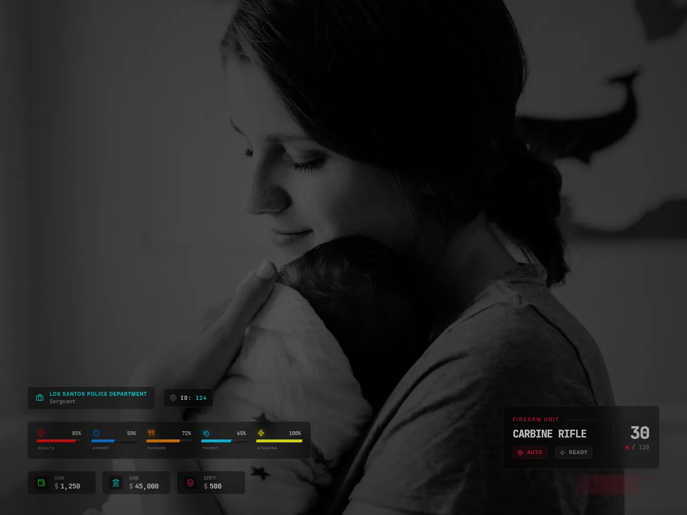 NeonRole HUD