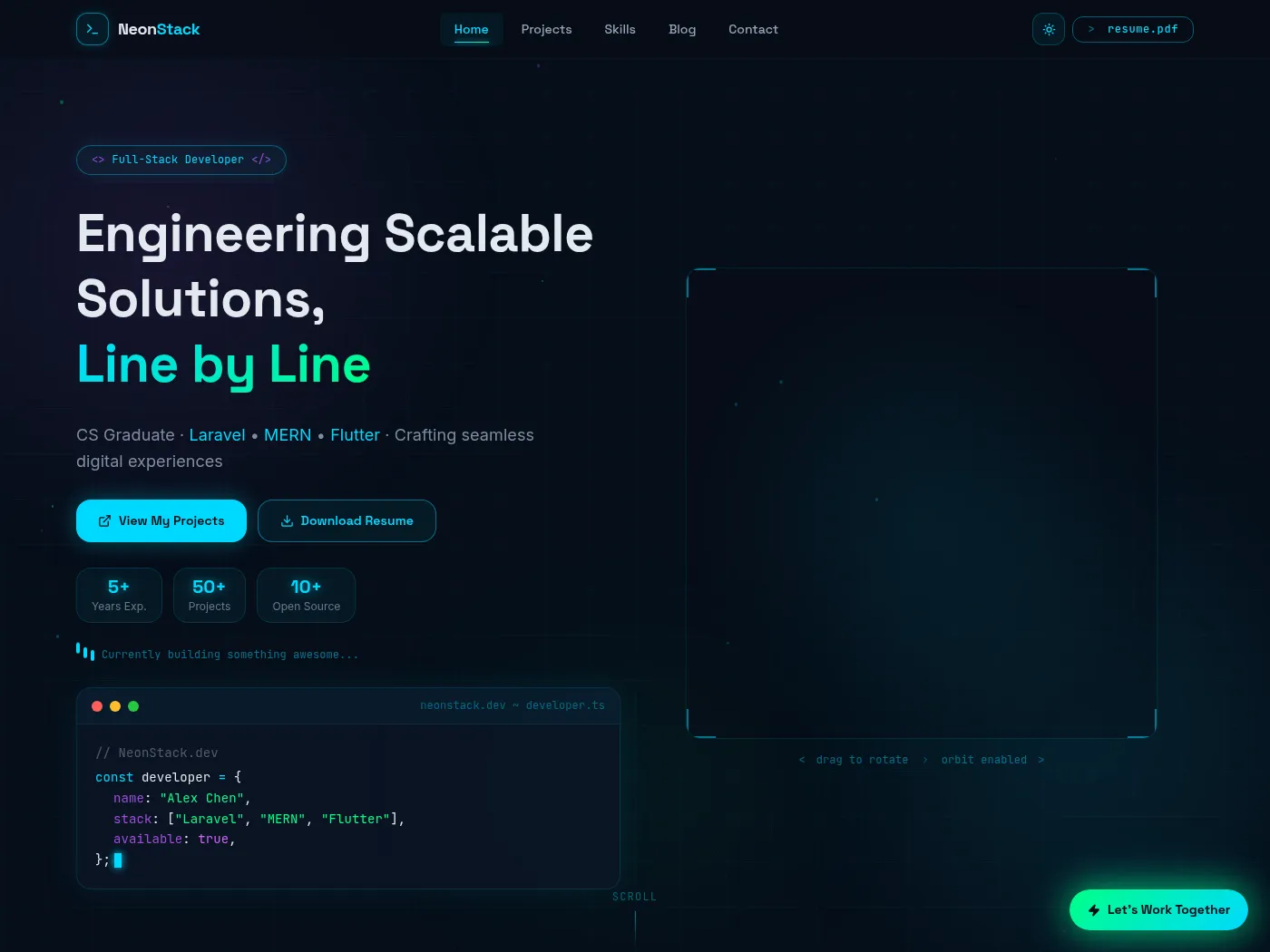NeonStack Portfolio