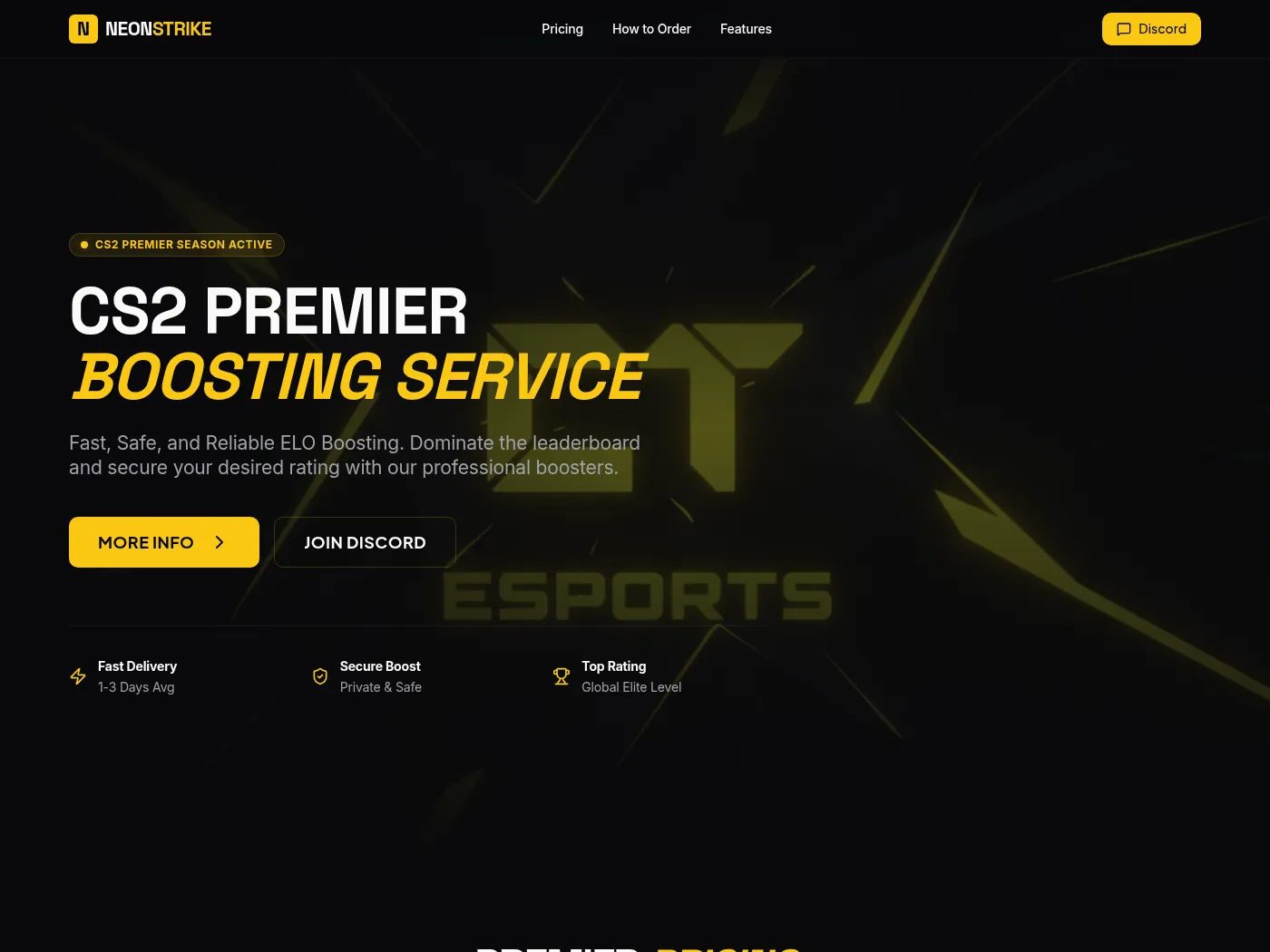 NeonStrike CS2 Boost Site