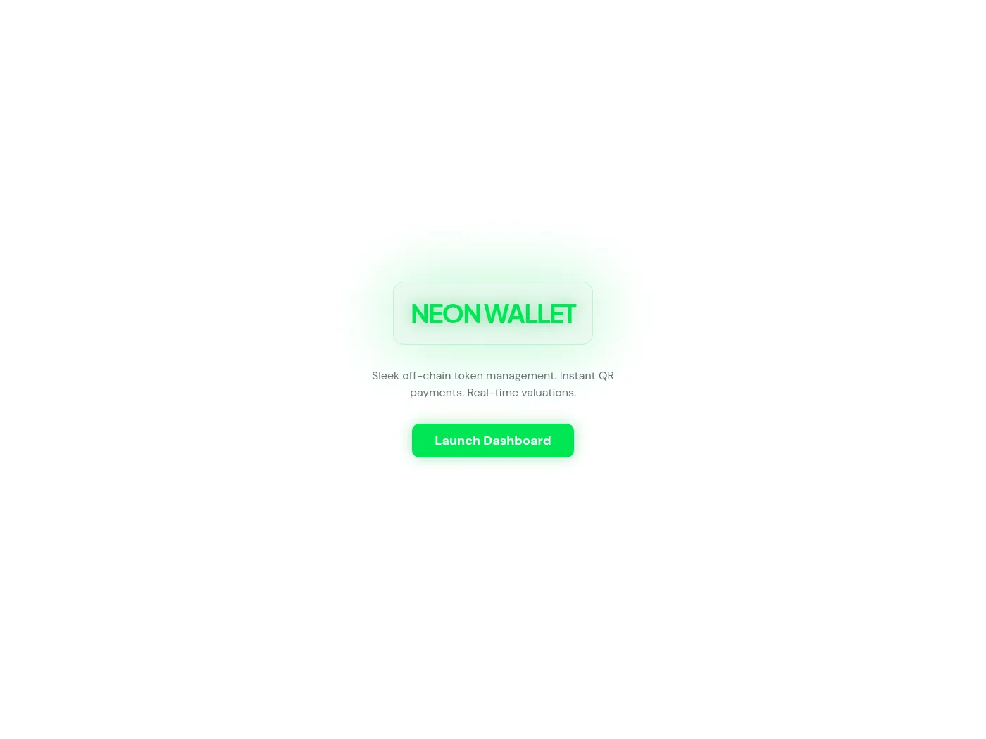 NeonWallet Dashboard