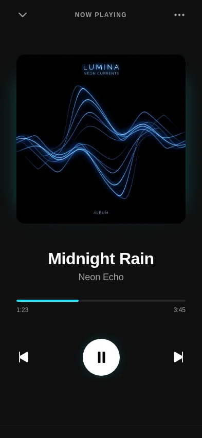 NeonWave Music Player