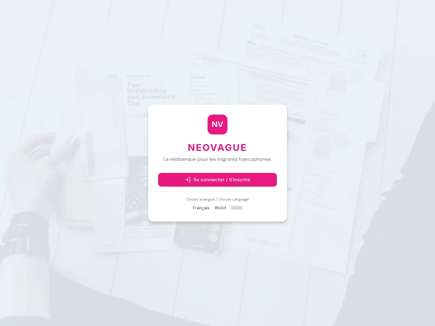 Neovague Neobank for Migrants