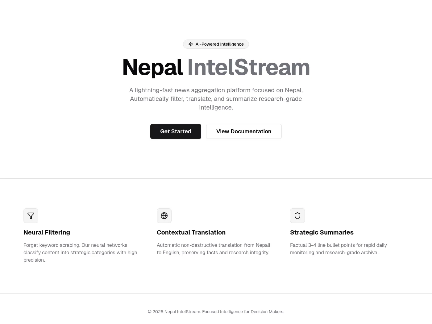 Nepal IntelStream