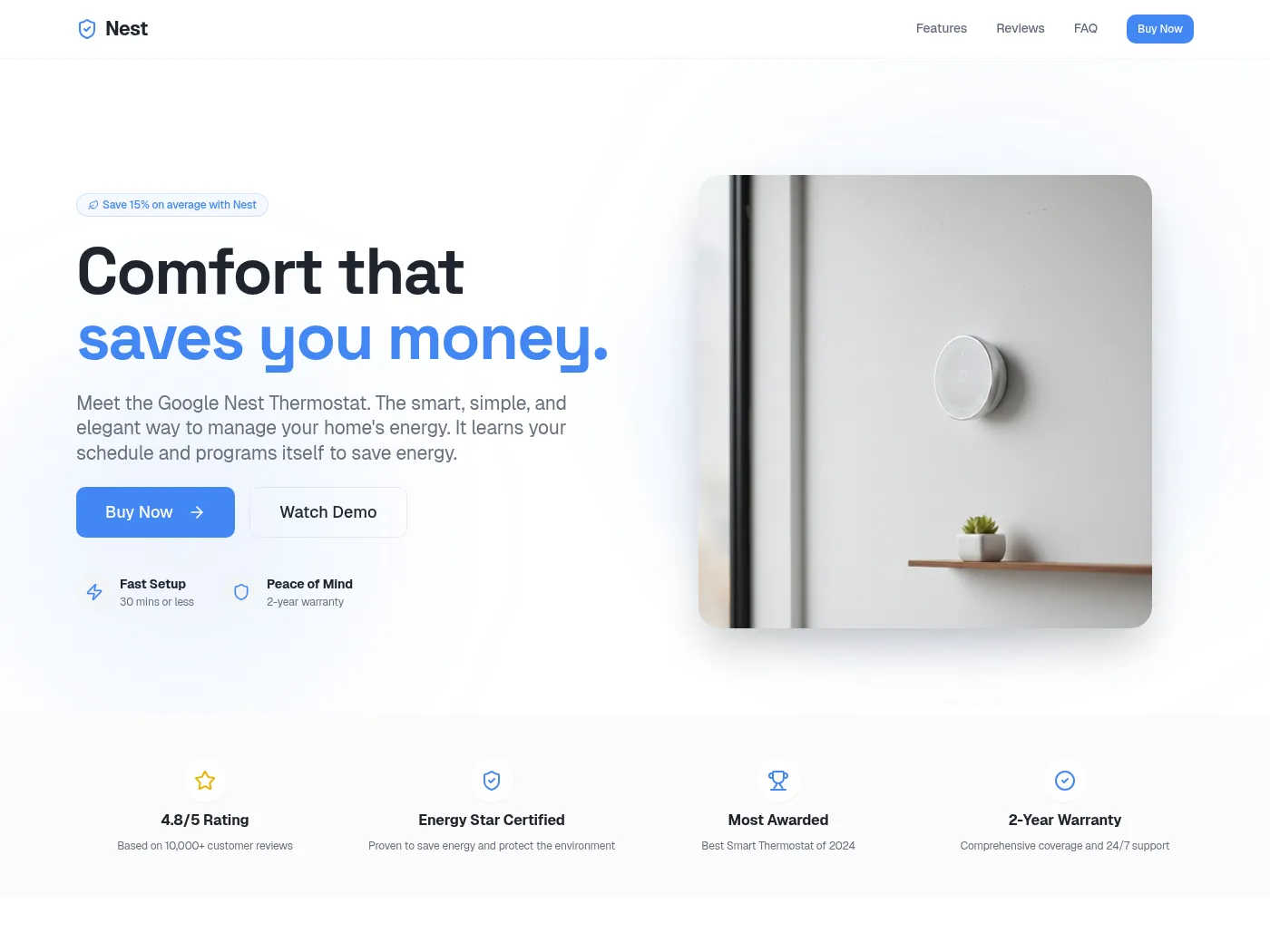 Nest Thermostat Showcase