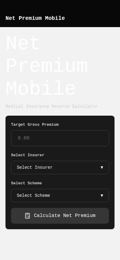 Net Premium Mobile