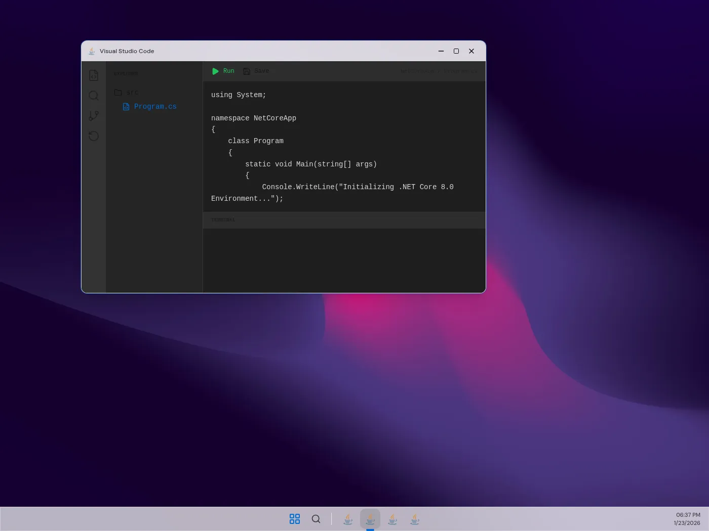 NetCore Desktop App