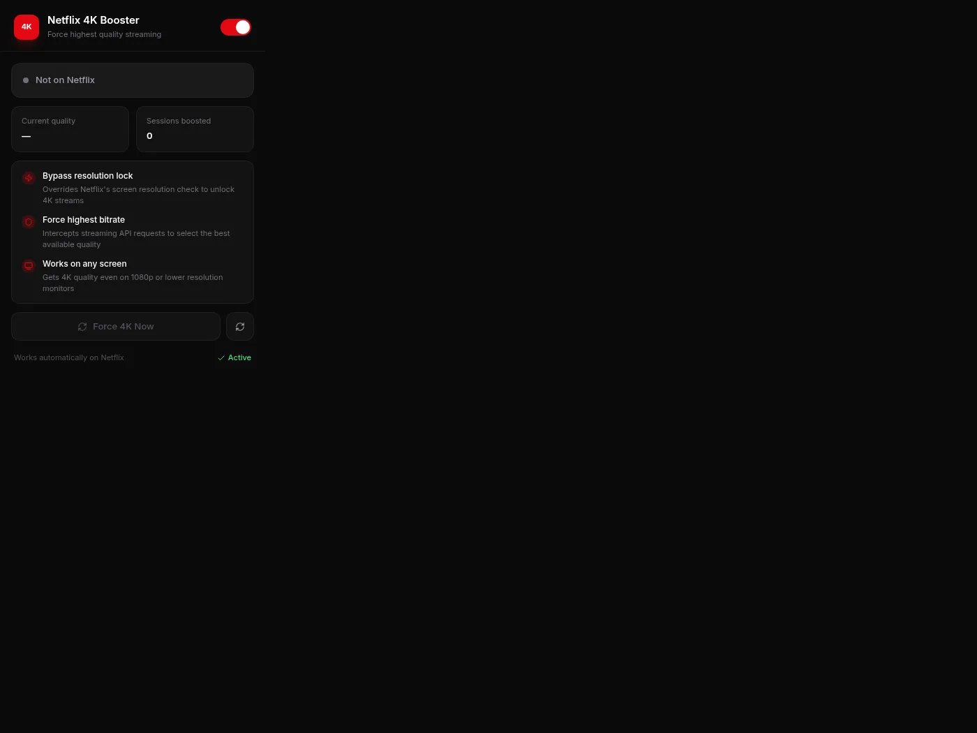 Netflix 4K Booster