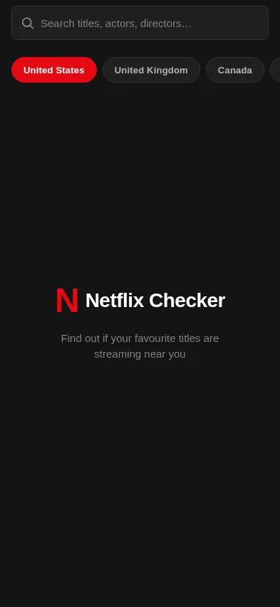 Netflix Checker App