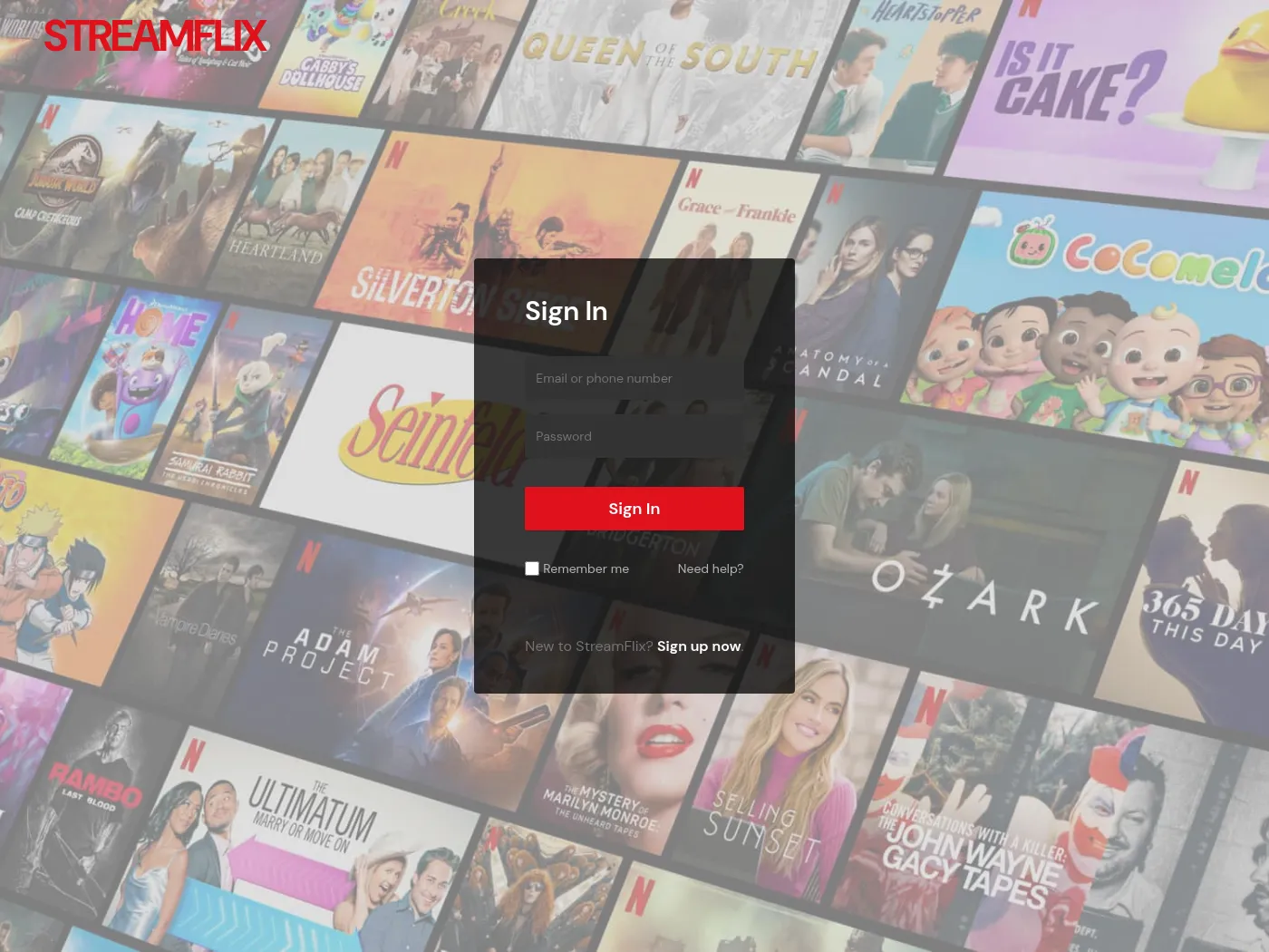 StreamFlix Clone