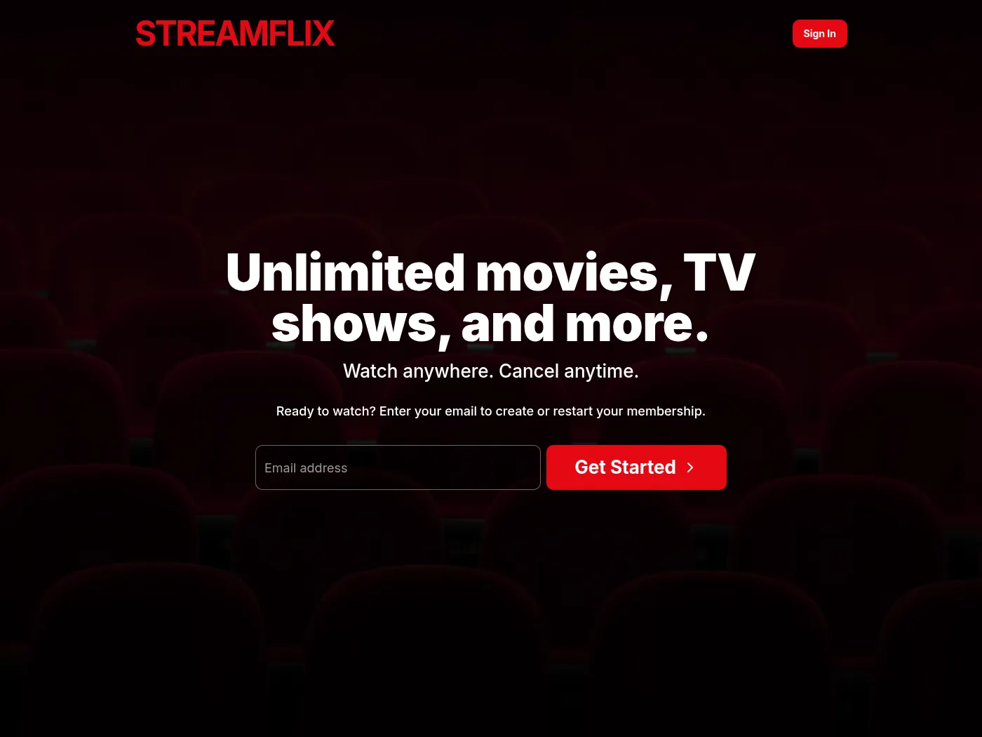 StreamFlix Clone