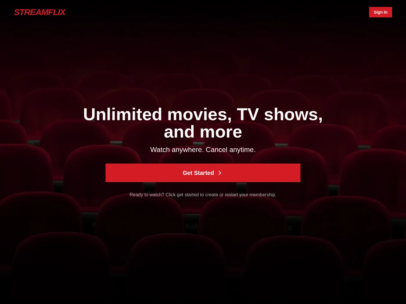 StreamFlix Clone