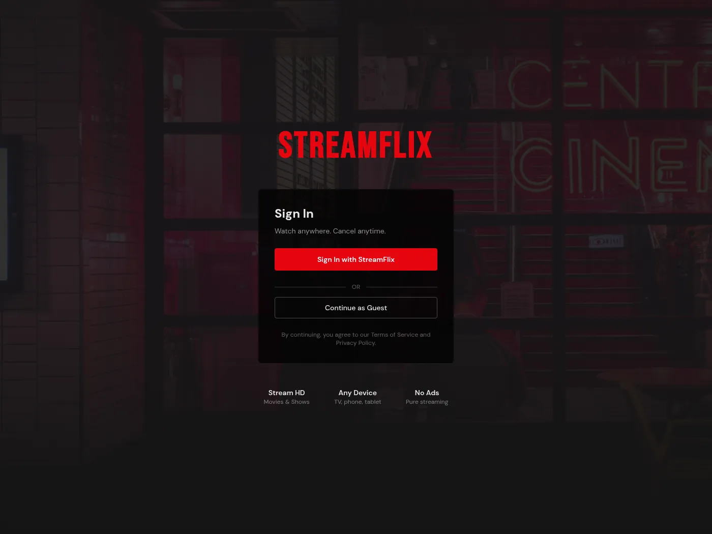StreamFlix Clone