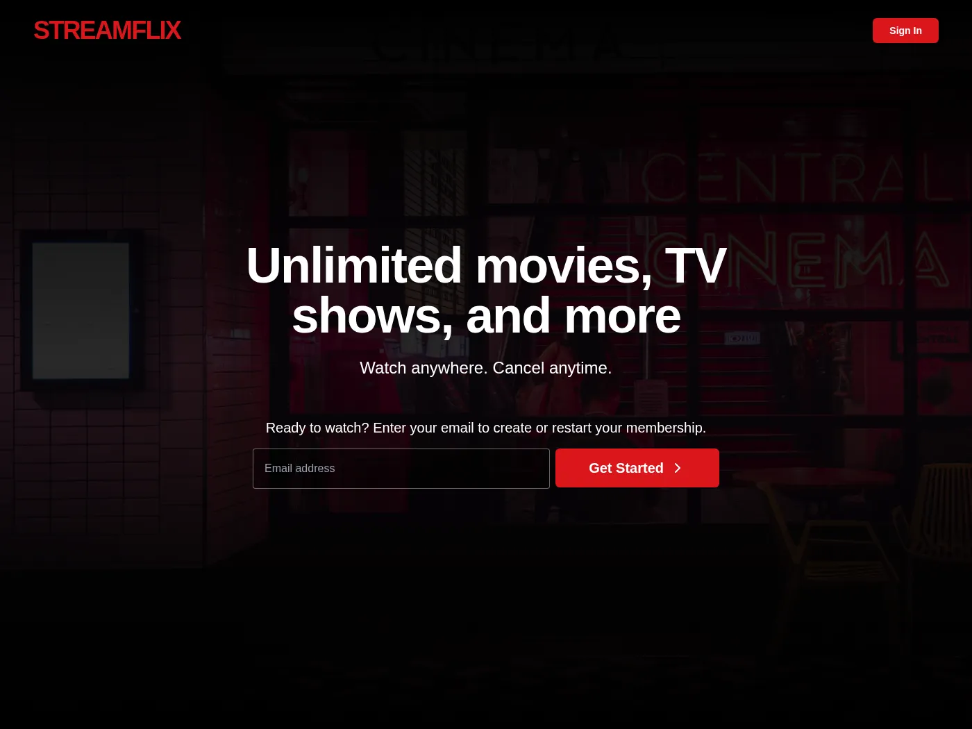 Streamflix Clone