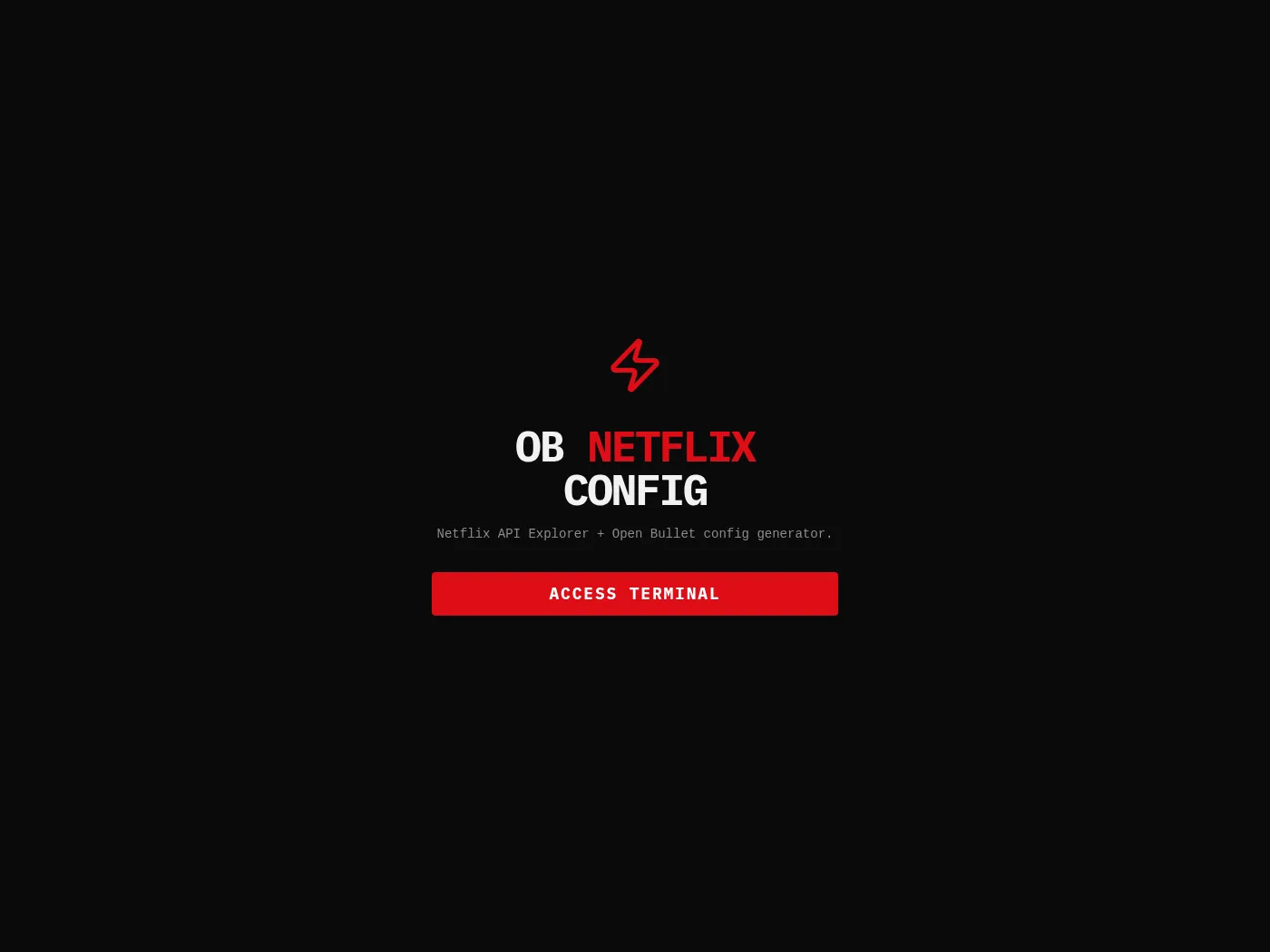 Netflix Config Generator (Remix)