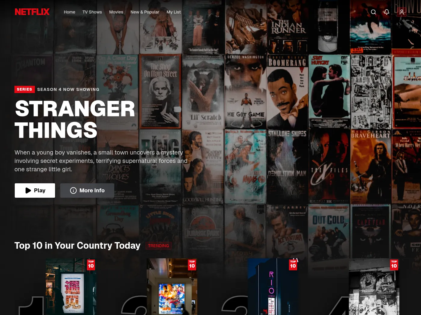Netflix Top 10 Slider