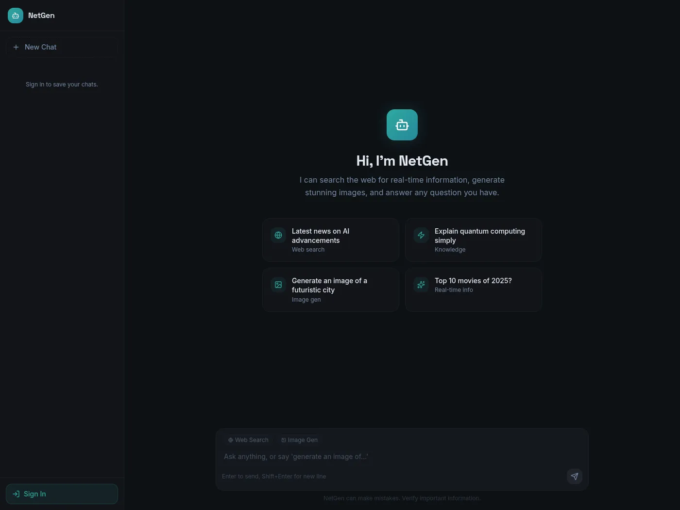 NetGen Chatbot