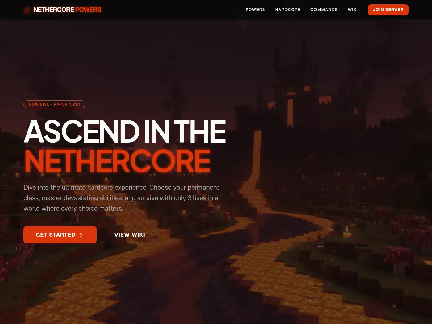 NetherCore Powers Plugin