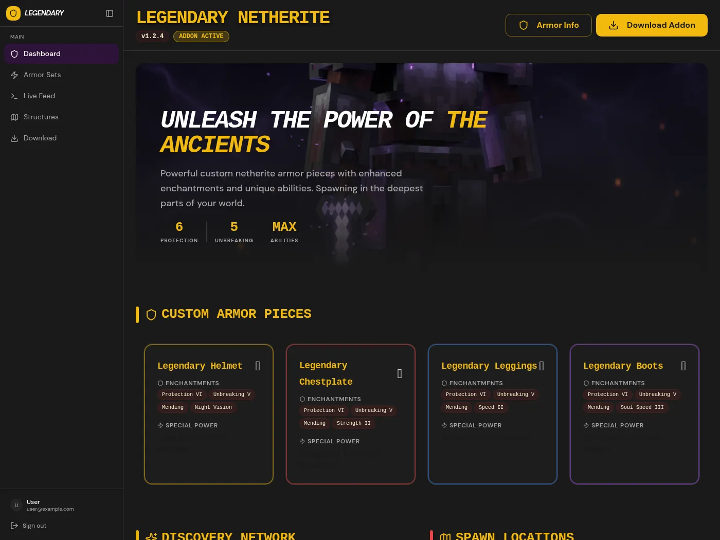 Legendary Armor Addon