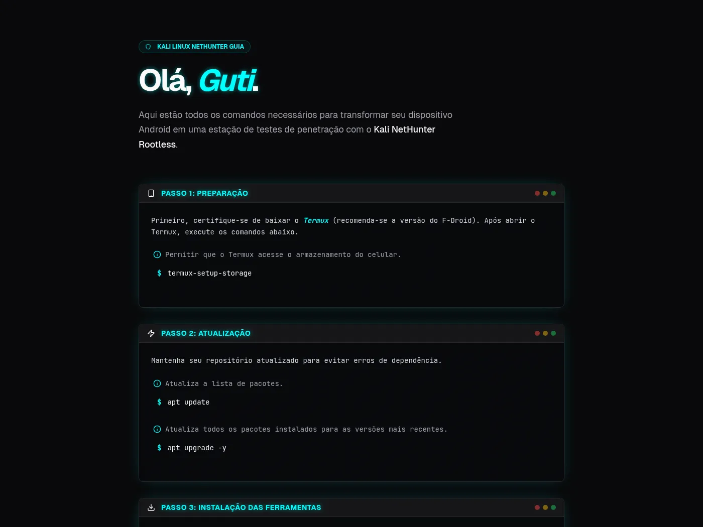 Nethunter Install Guide PT