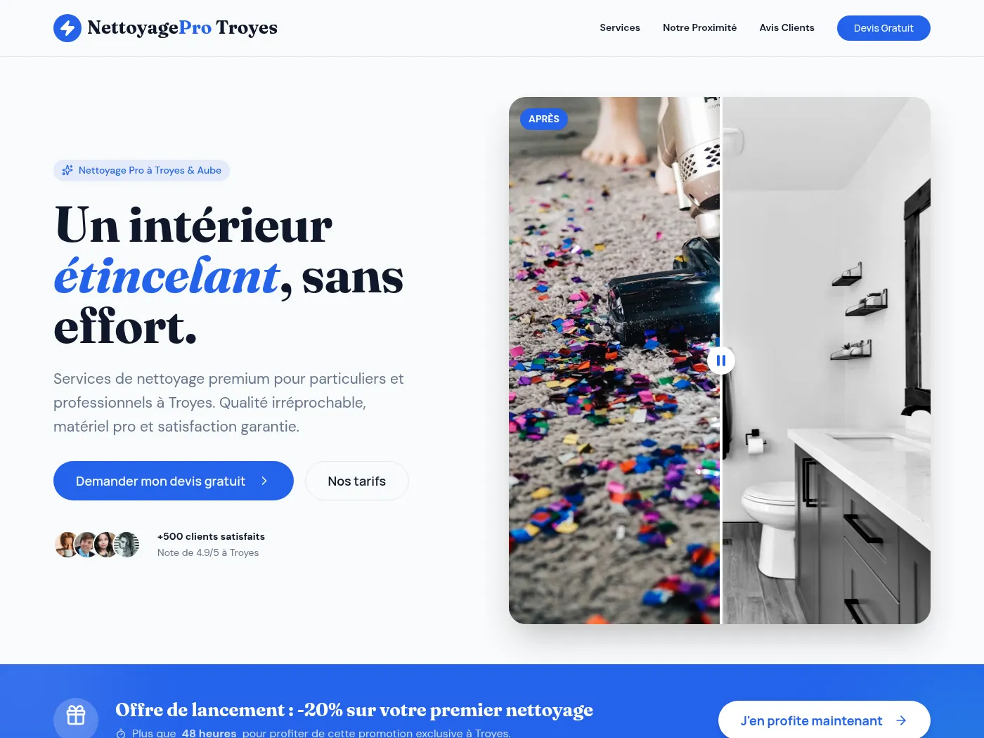 Nettoyage Pro Troyes Landing