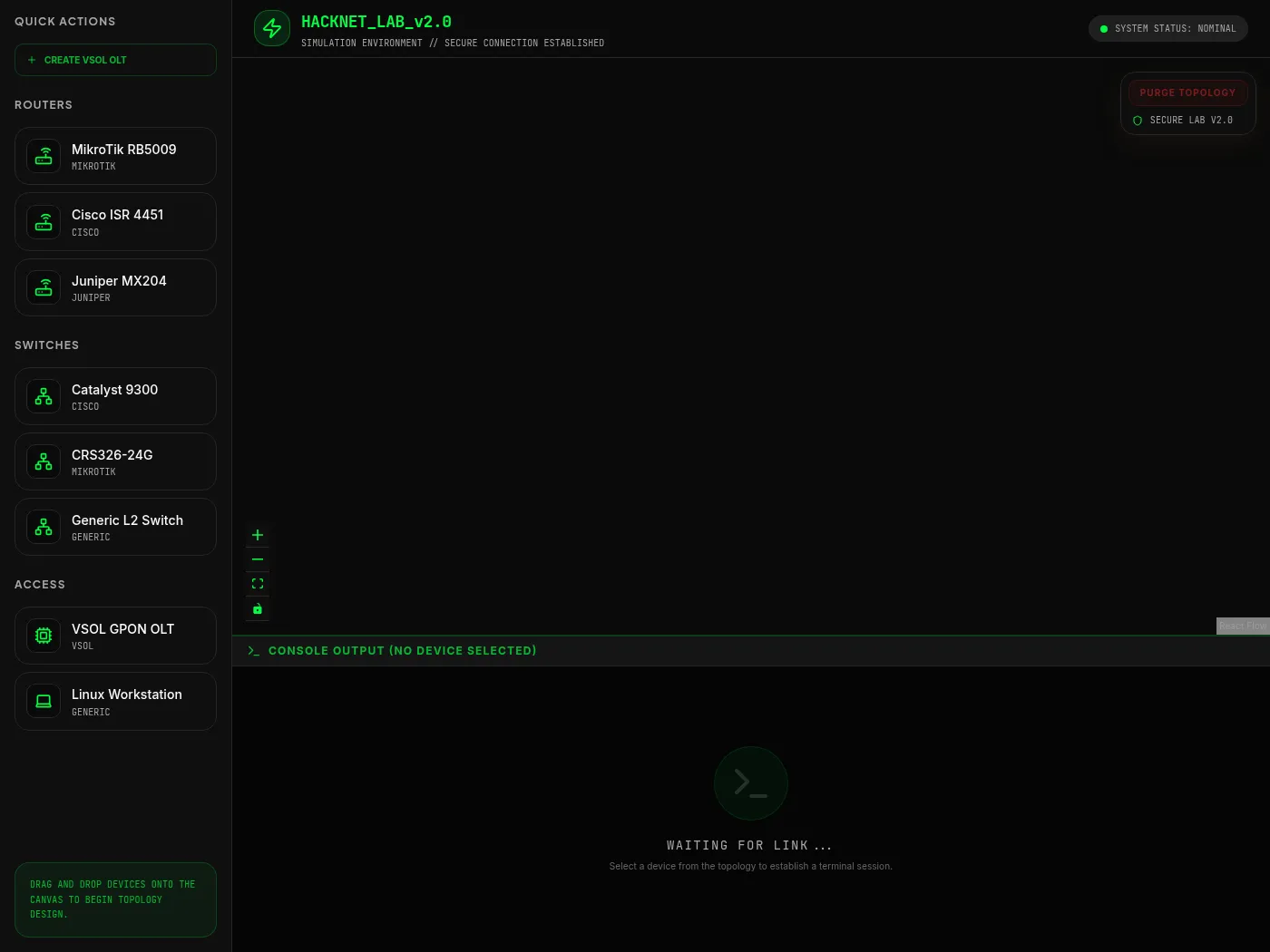 HackNet Lab Simulator
