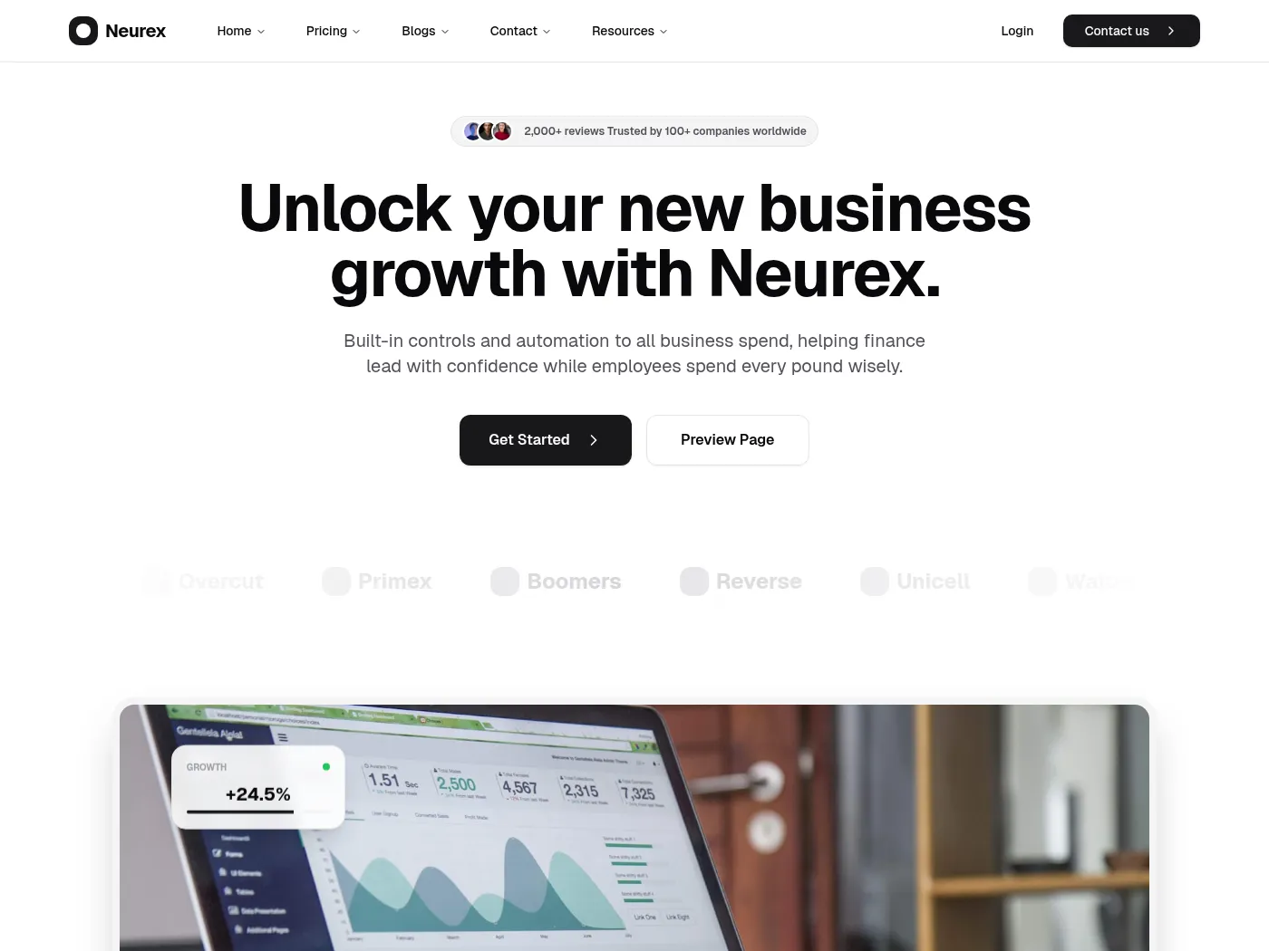 Neurex Landing Clone