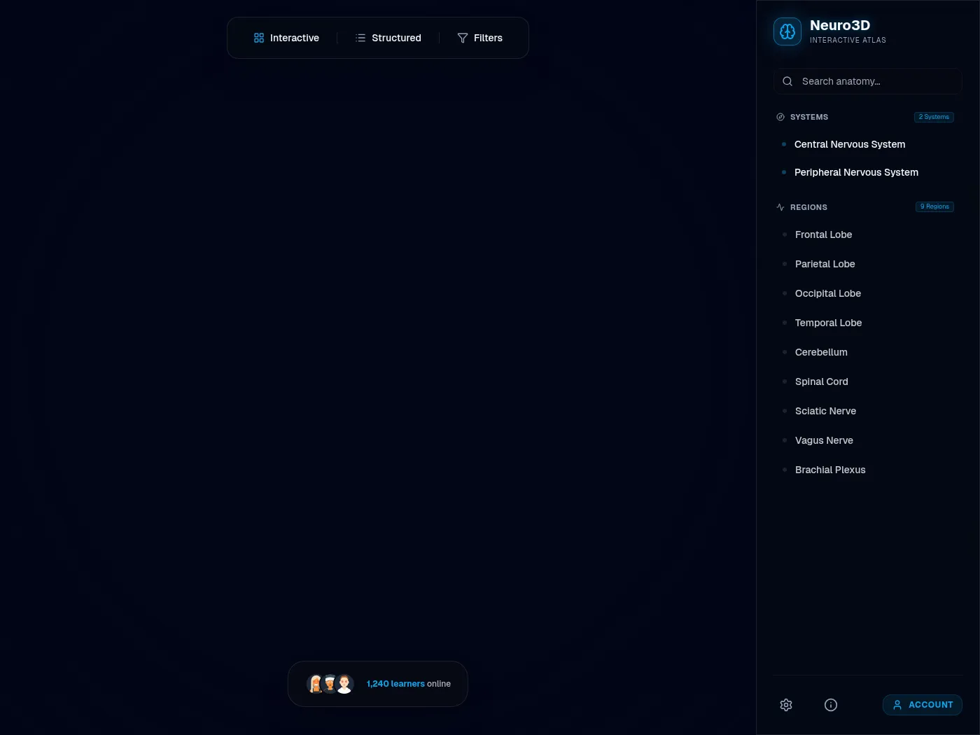 Neuro3D Interactive Atlas