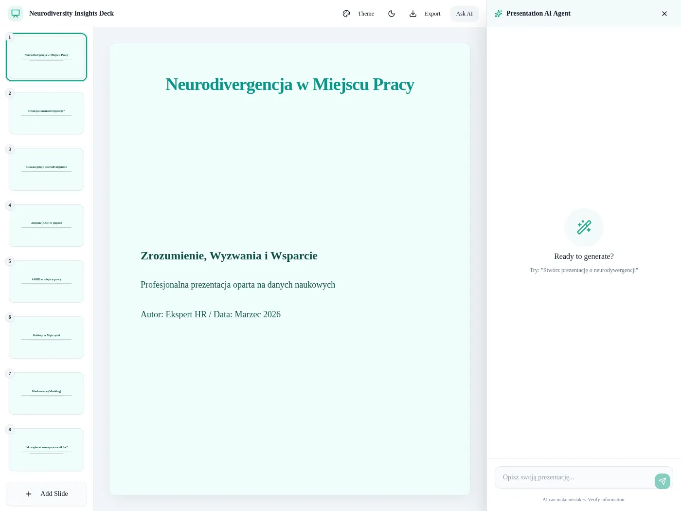 Neurodiversity Insights Deck