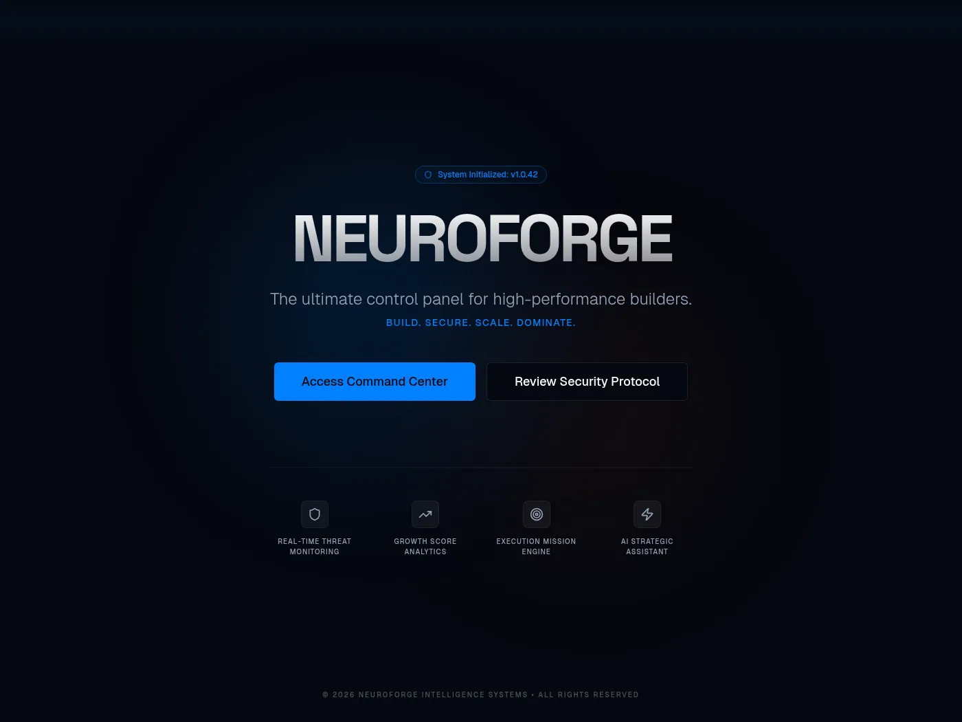 NeuroForge Command Center
