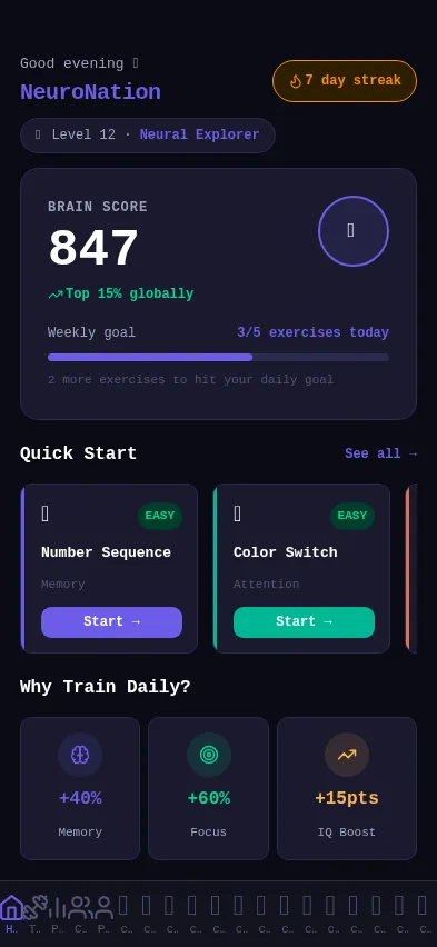 NeuroNation Brain Booster