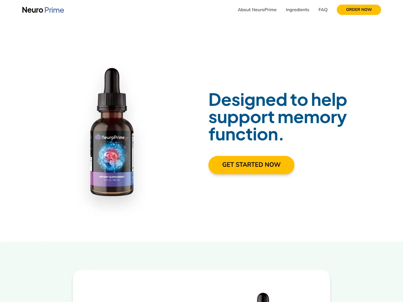 NeuroPrime Website