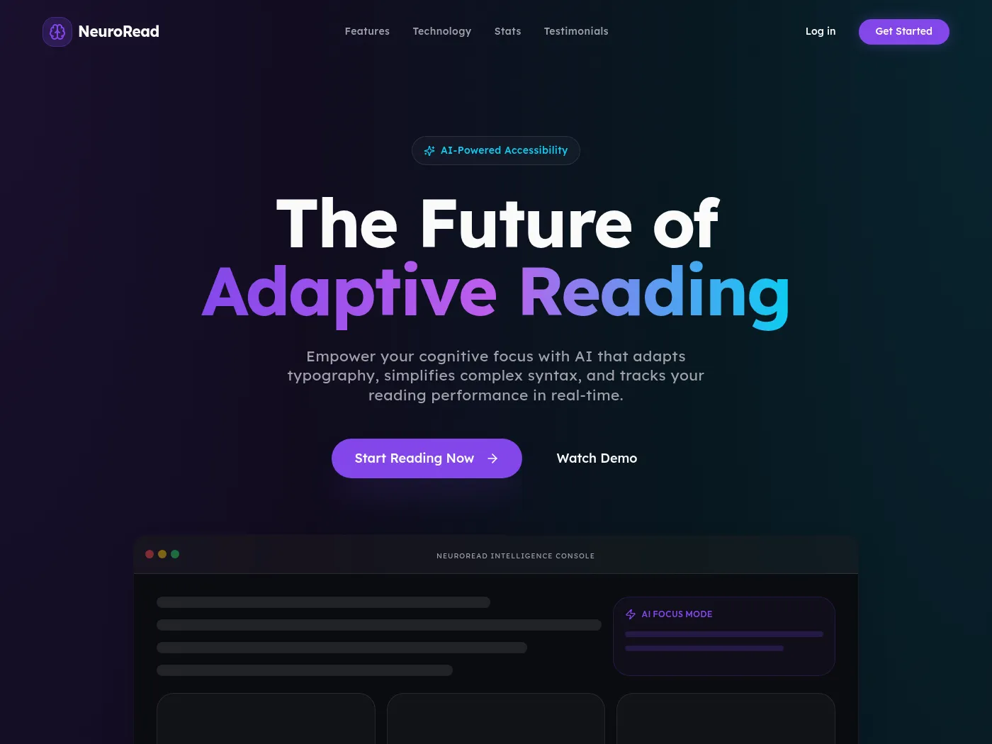 NeuroRead AI Platform