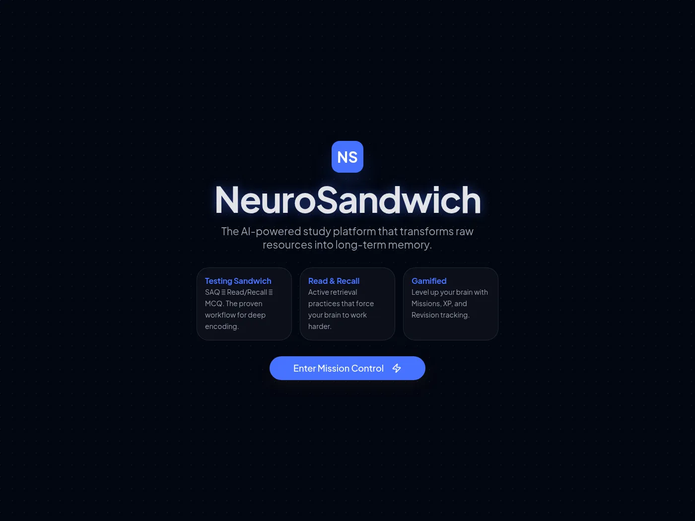 NeuroSandwich Study App