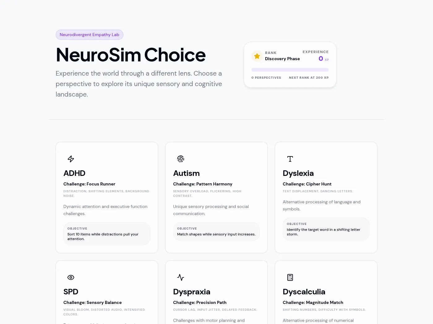 NeuroSim Choice