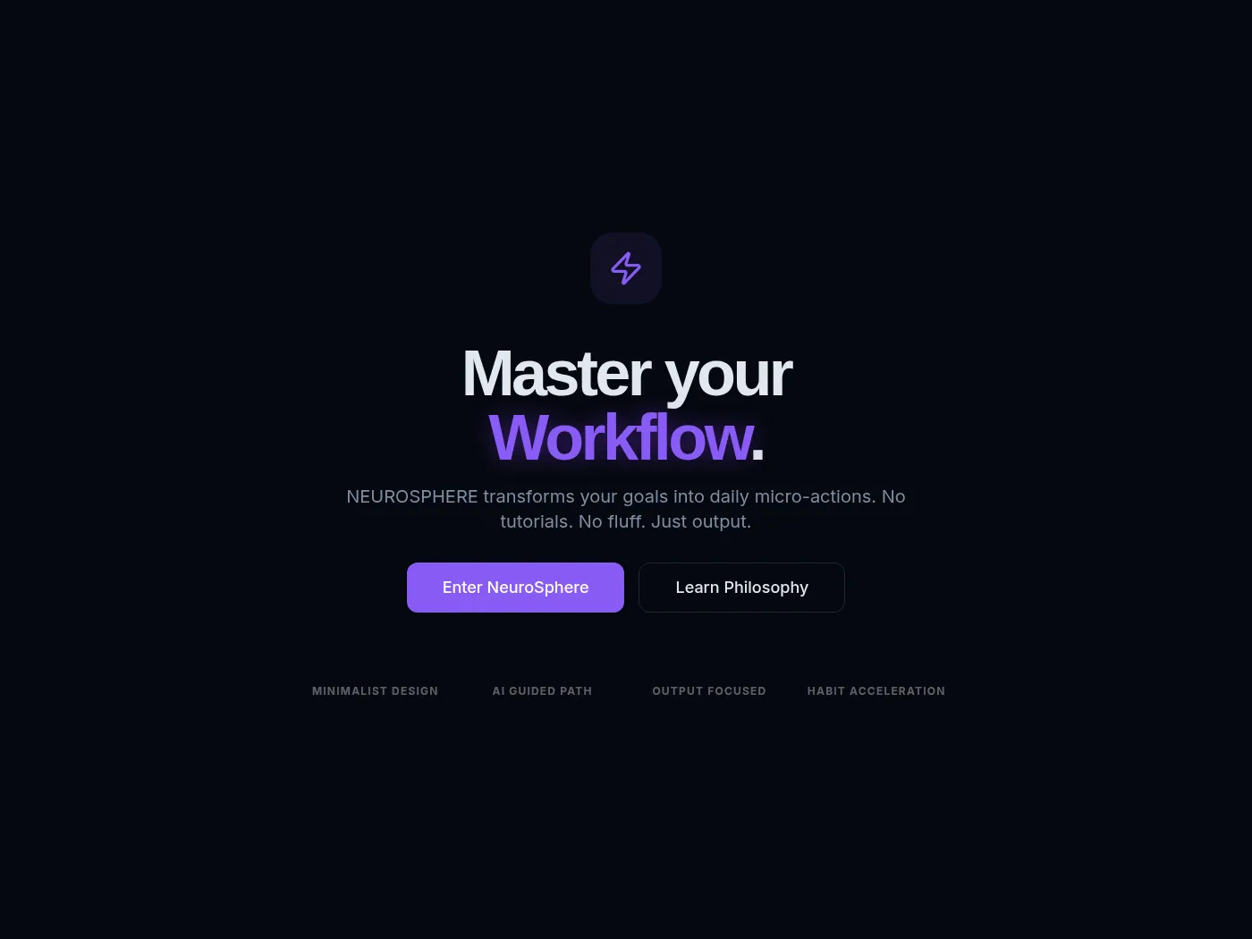 NeuroSphere Workflow Mastery
