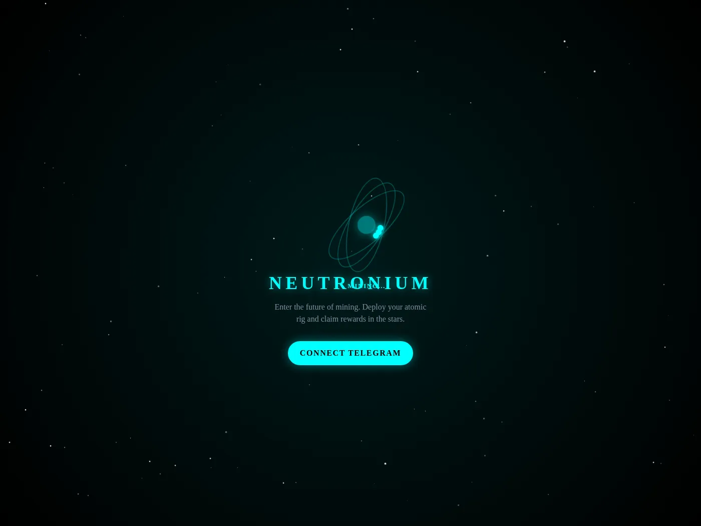 Neutronium Mini Mining App