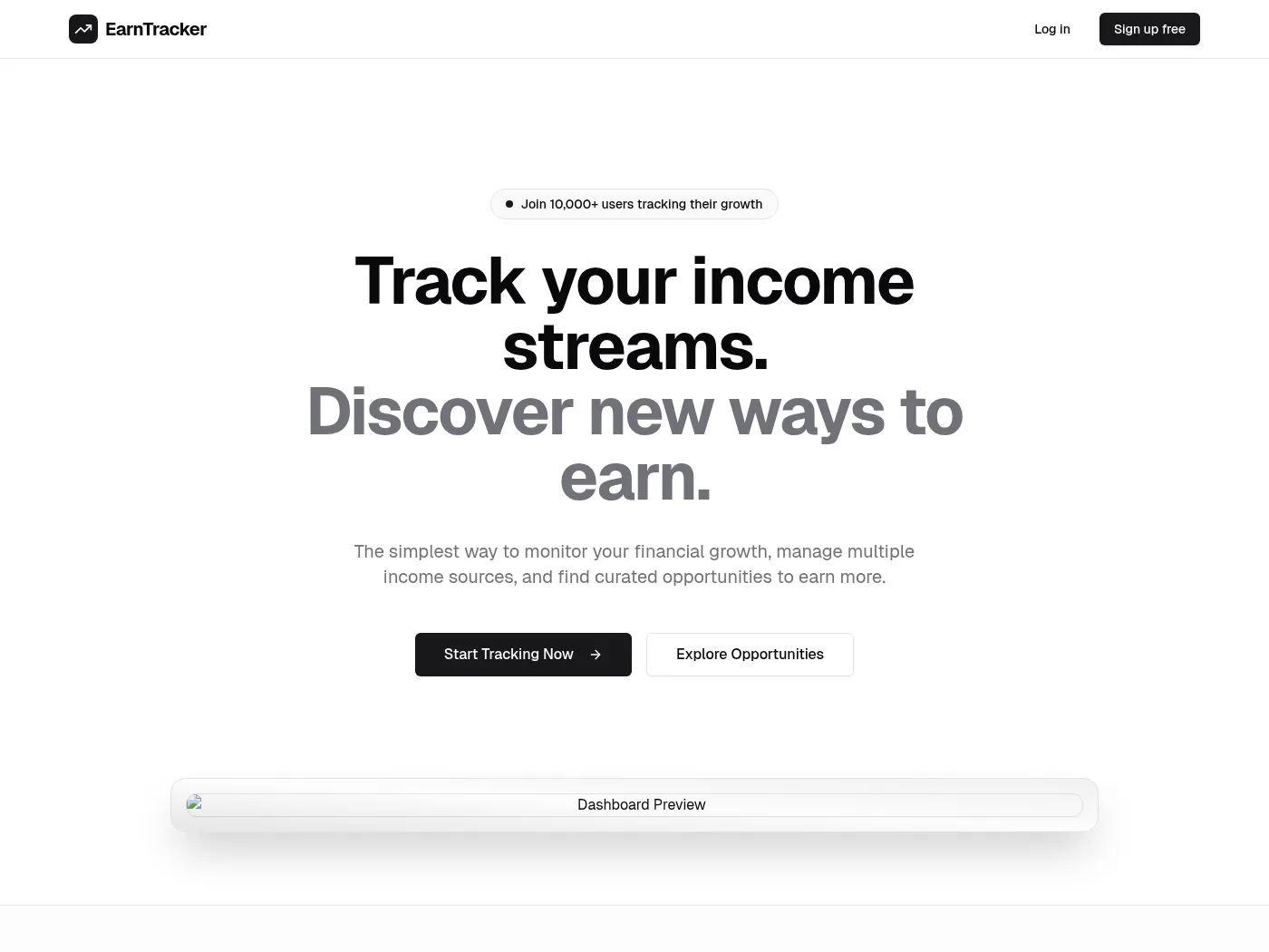 New Earning Tracker