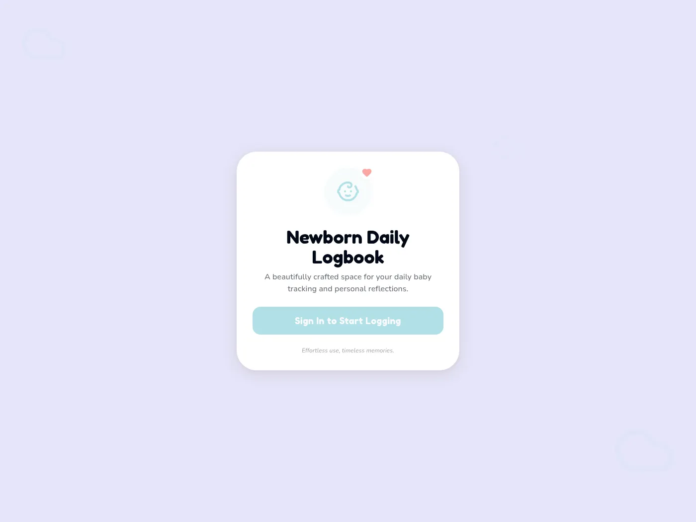 Newborn Daily Logbook