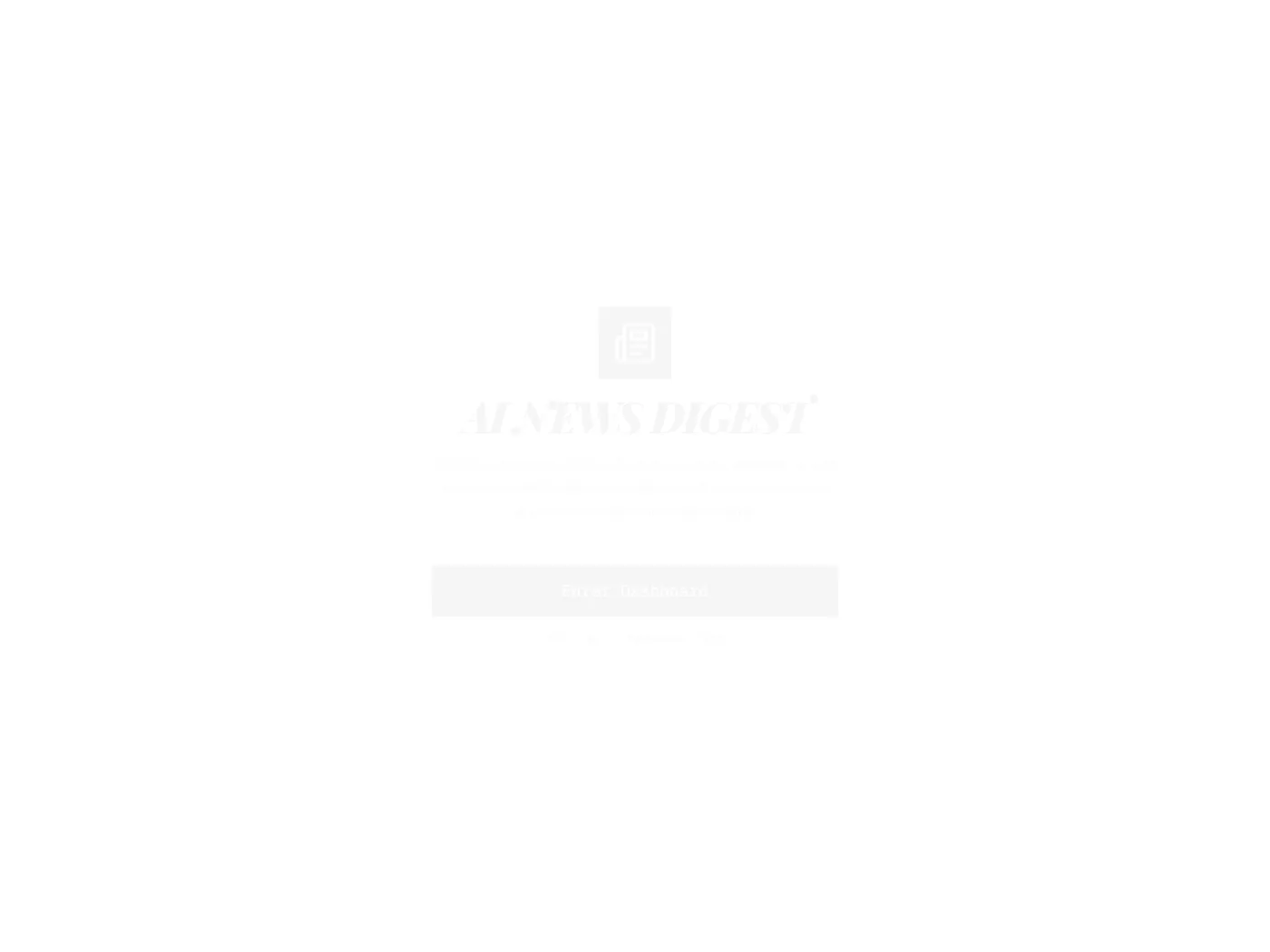 AI News Digest Dashboard