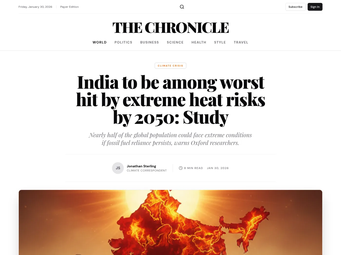 Quick News Article
