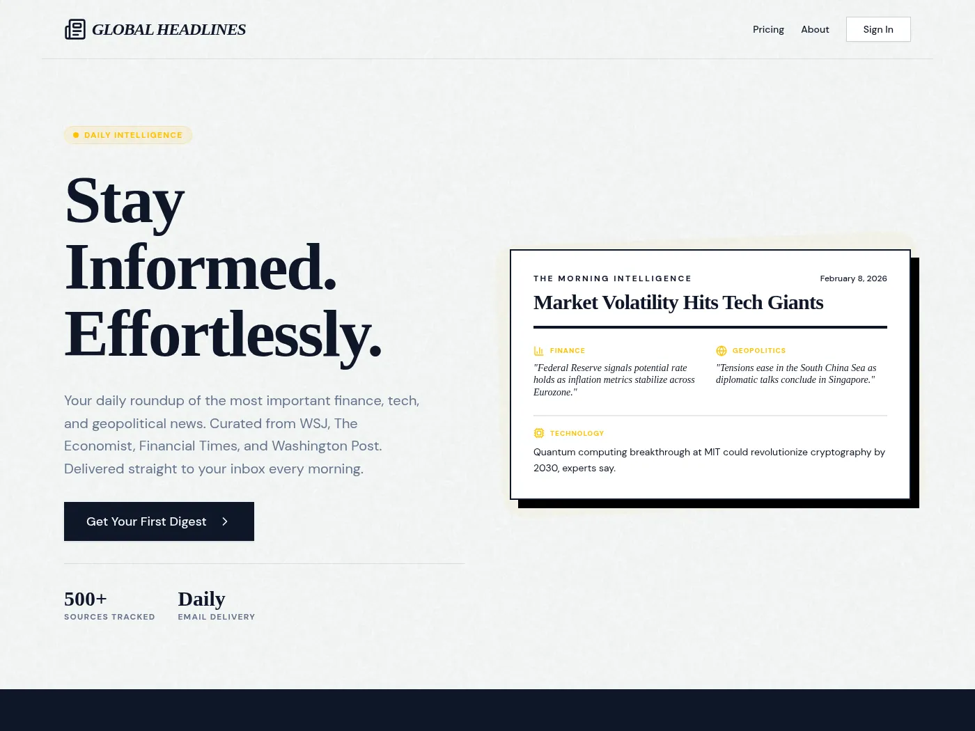 Global Headlines Digest