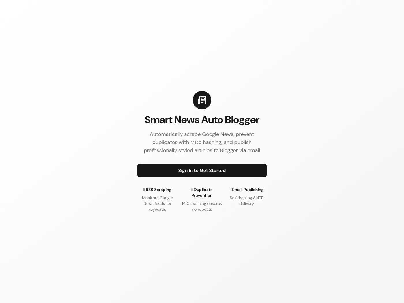Smart News Auto Blogger